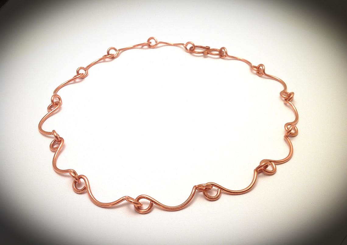 Wire Wrapped Jewelry, Necklace. Copper Chain, Copper Wire Wrapped ...