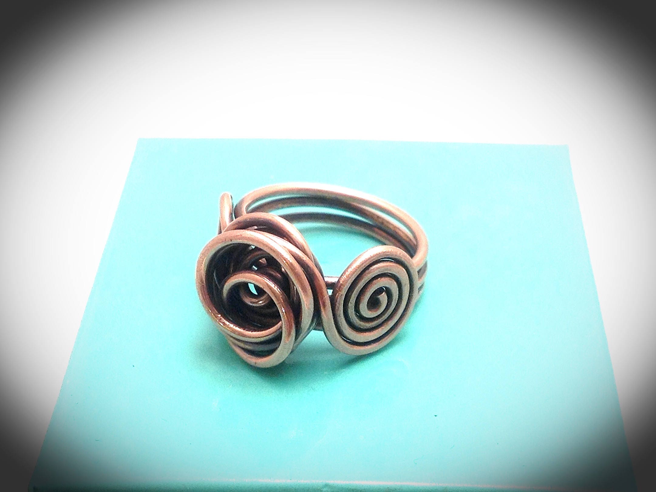 Wire Wrapped Jewelry Copper Wirewrapped Ring Wire Jewelry | Etsy