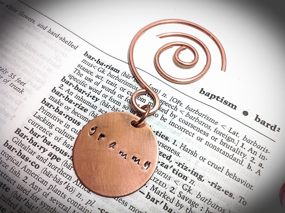 Wire Bookmark. Gift Idea. Antiqued Copper Wirewrapped Bookmark - Etsy