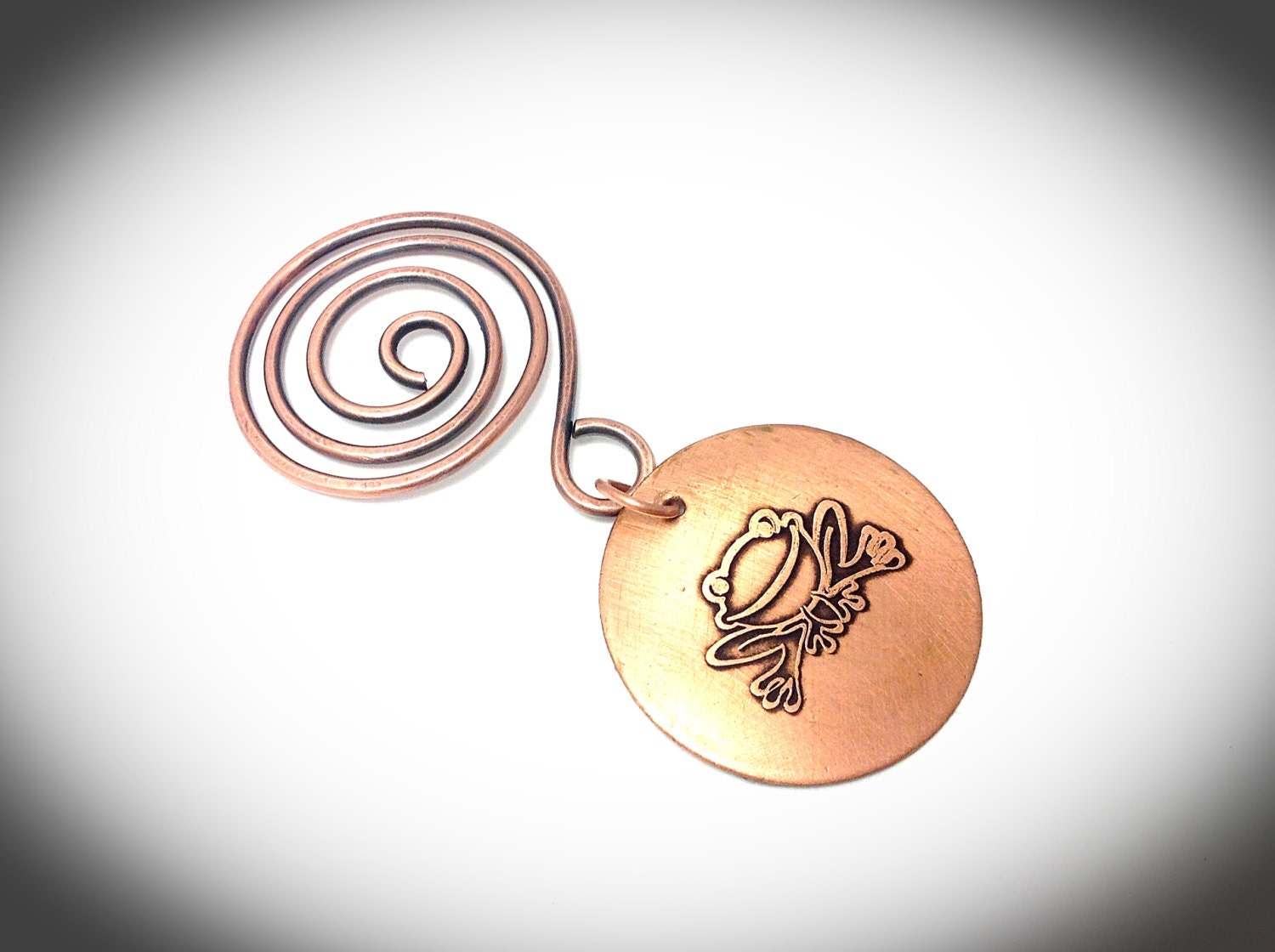 Antiqued Copper Wire Book Mark With Etched frog or Cat Image - Etsy