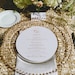 SAMPLE Round Menu - 8 Inch Round Wedding Menu - Etsy
