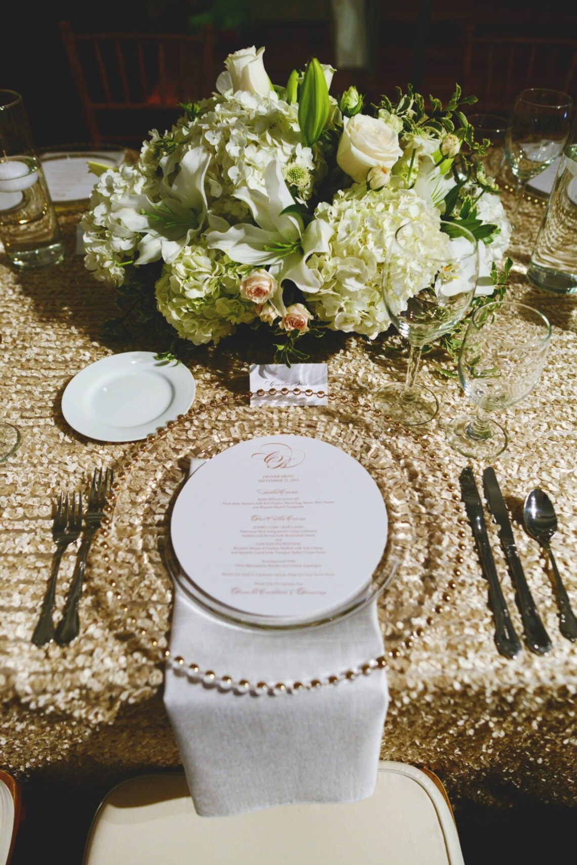 SAMPLE Round Menu - 8 Inch Round Wedding Menu - Etsy