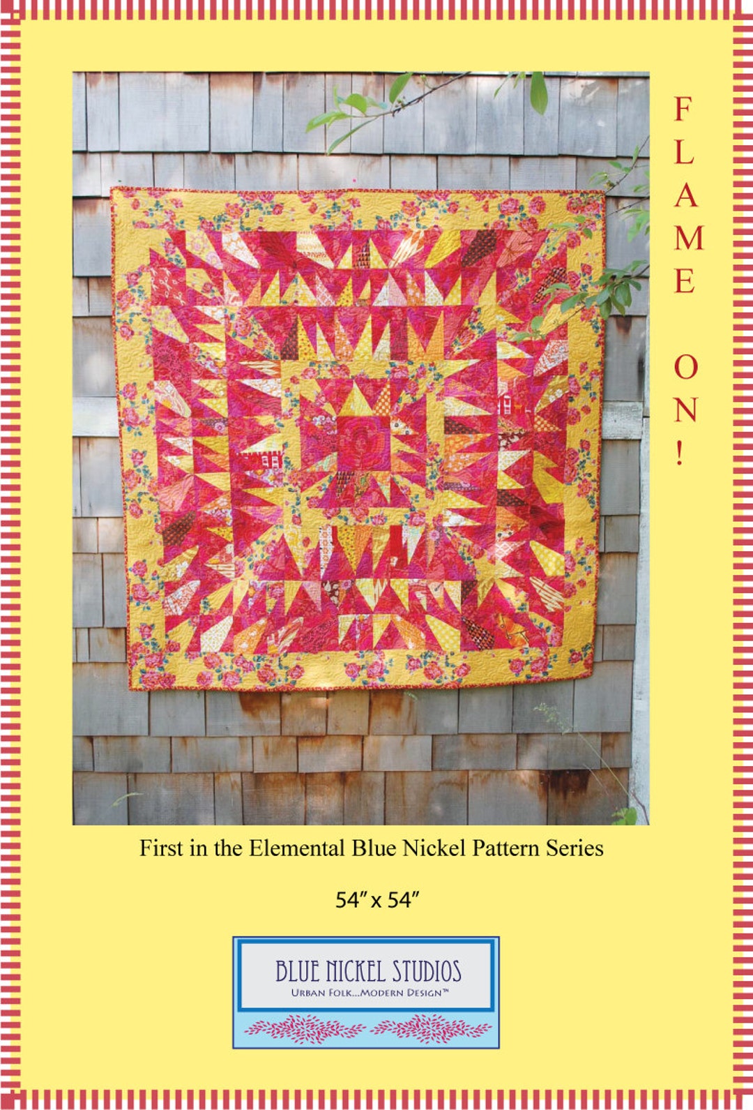 Flame On! - First in the Elemental Blue Nickel Quilt Pattern Series ...