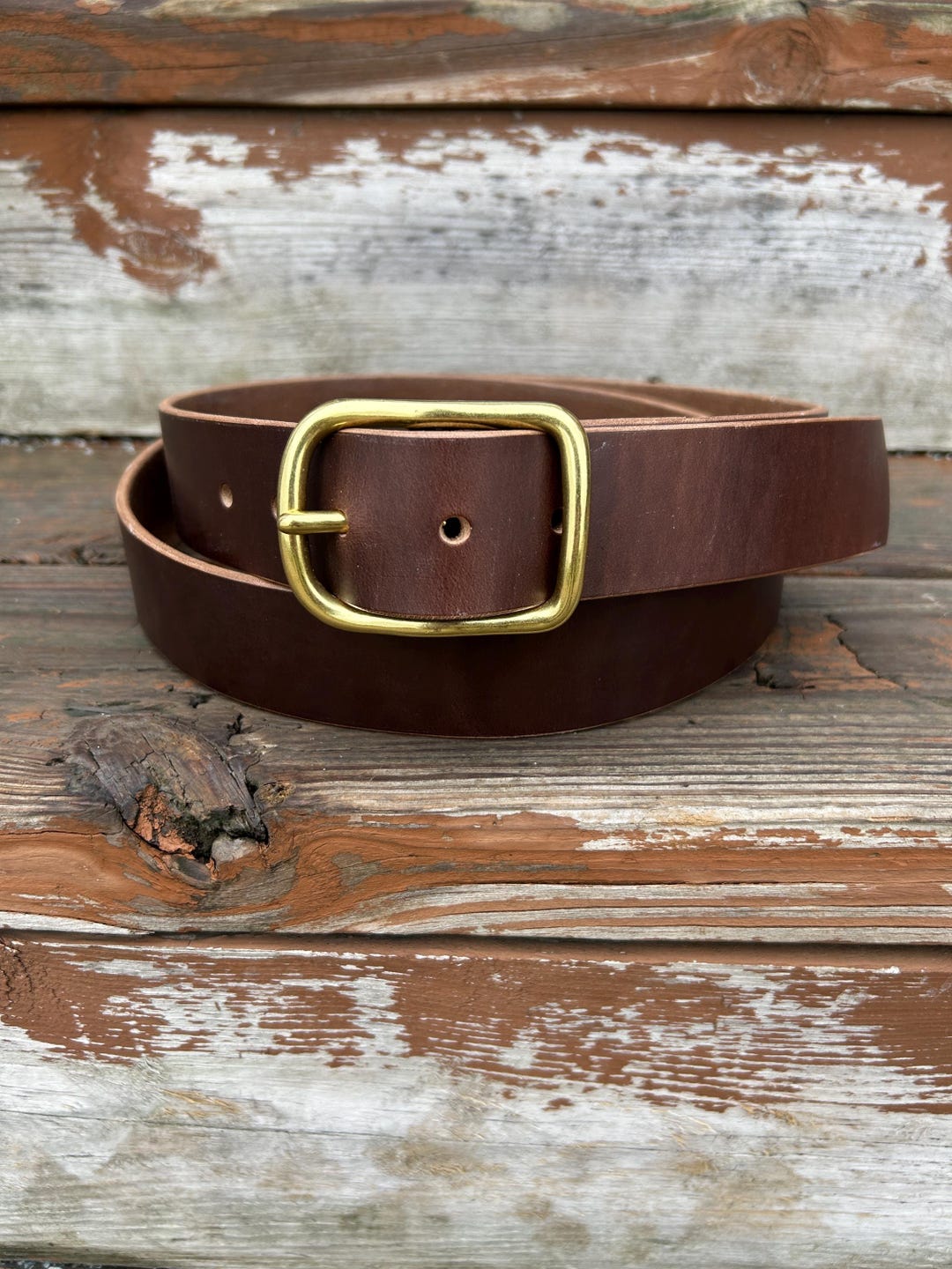 Horween Brown Chromexcel Leather Belt - SECONDS Quality - 1-1/2" 1.5 ...