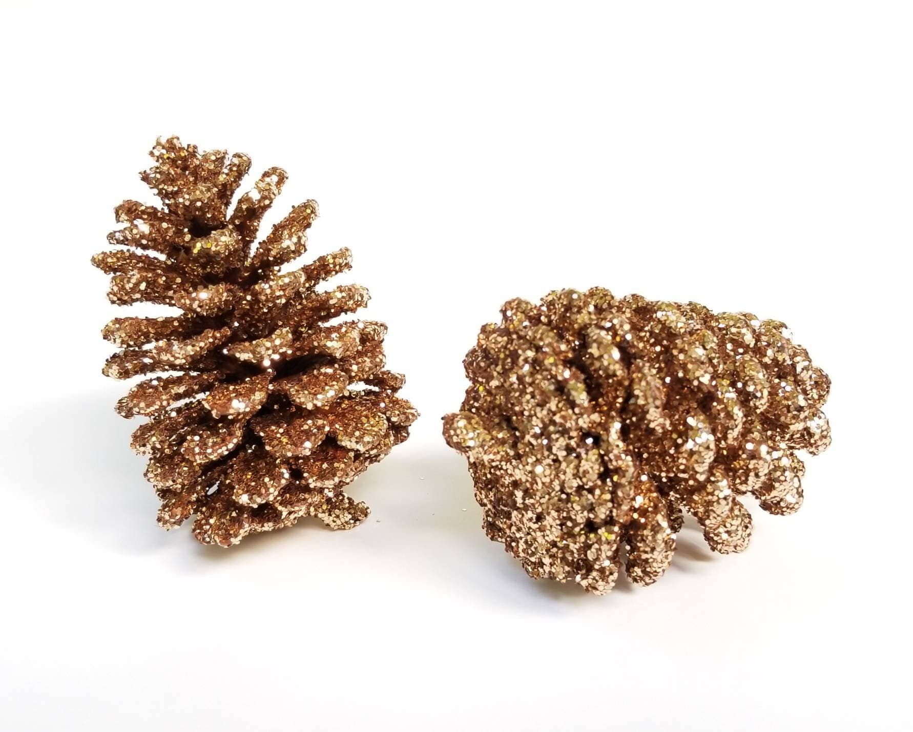 Gold Pine Cones, Table Centerpieces for Party, Glitter Decorations ...
