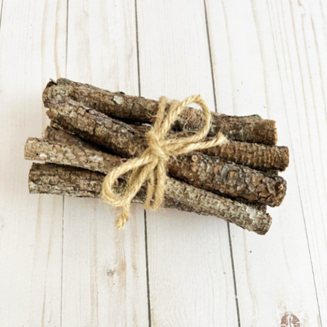 Small Pine Logs, Set of 10, Wood Sticks/logs 8 Length, Bundle of Pine ...