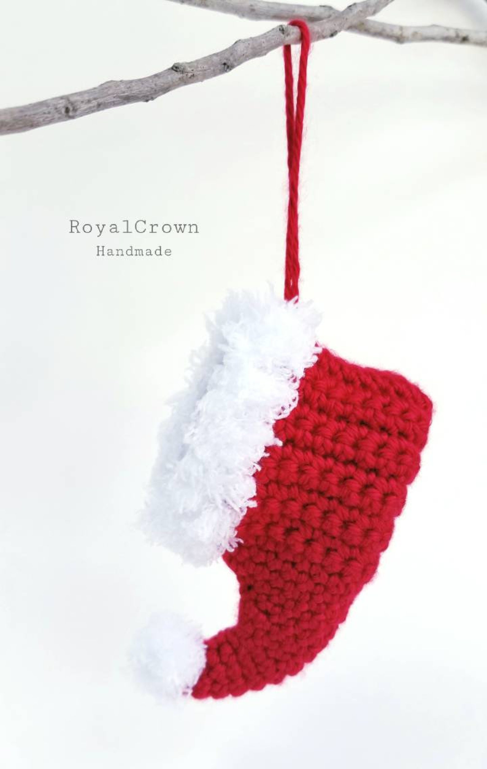 Red Elf Shoes Christmas Decor Crochet Ornaments Slippers - Etsy Canada