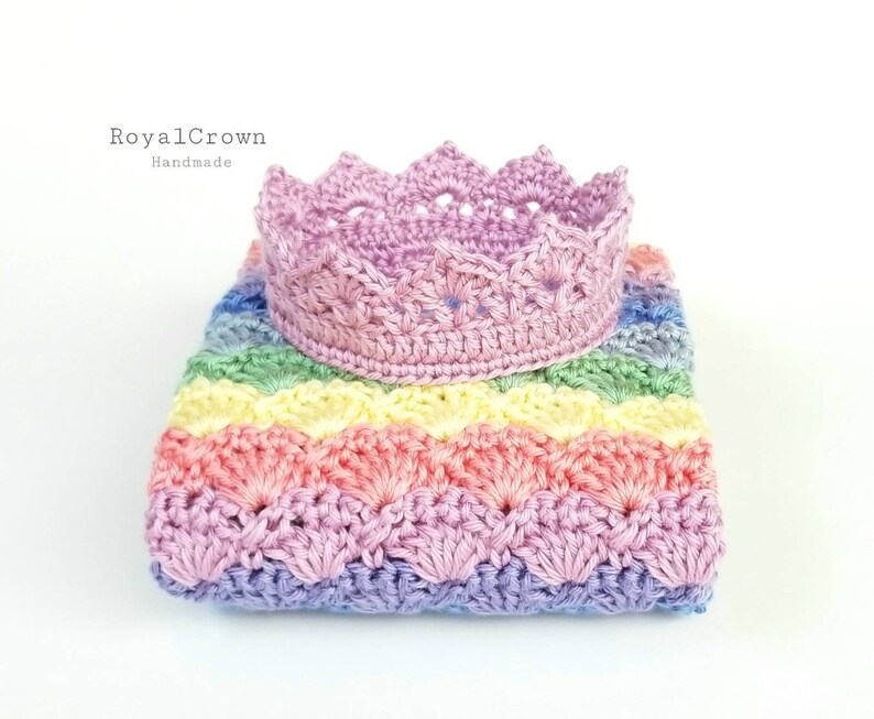 Baby Princess Crown Baby Girl Crown Crochet Crown Newborn - Etsy
