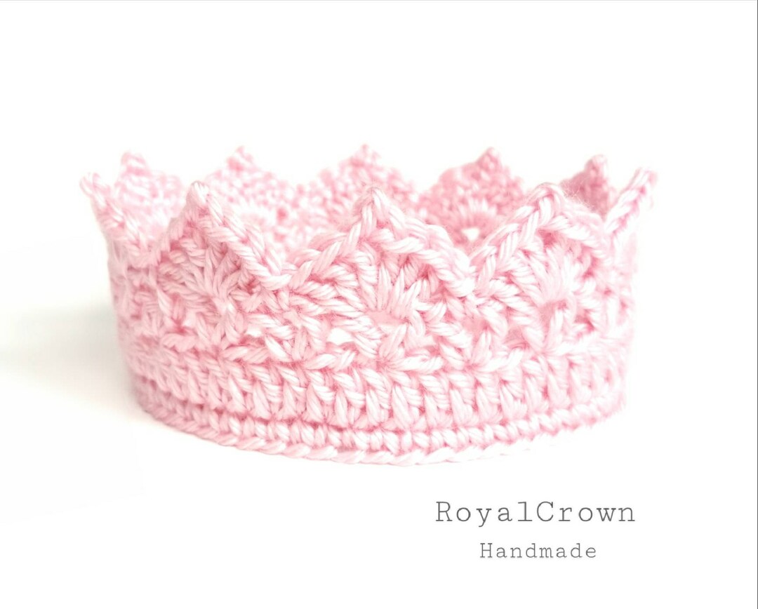 Newborn Princess Crown, Crochet Crown, Infant Crown, Preemie Crown ...