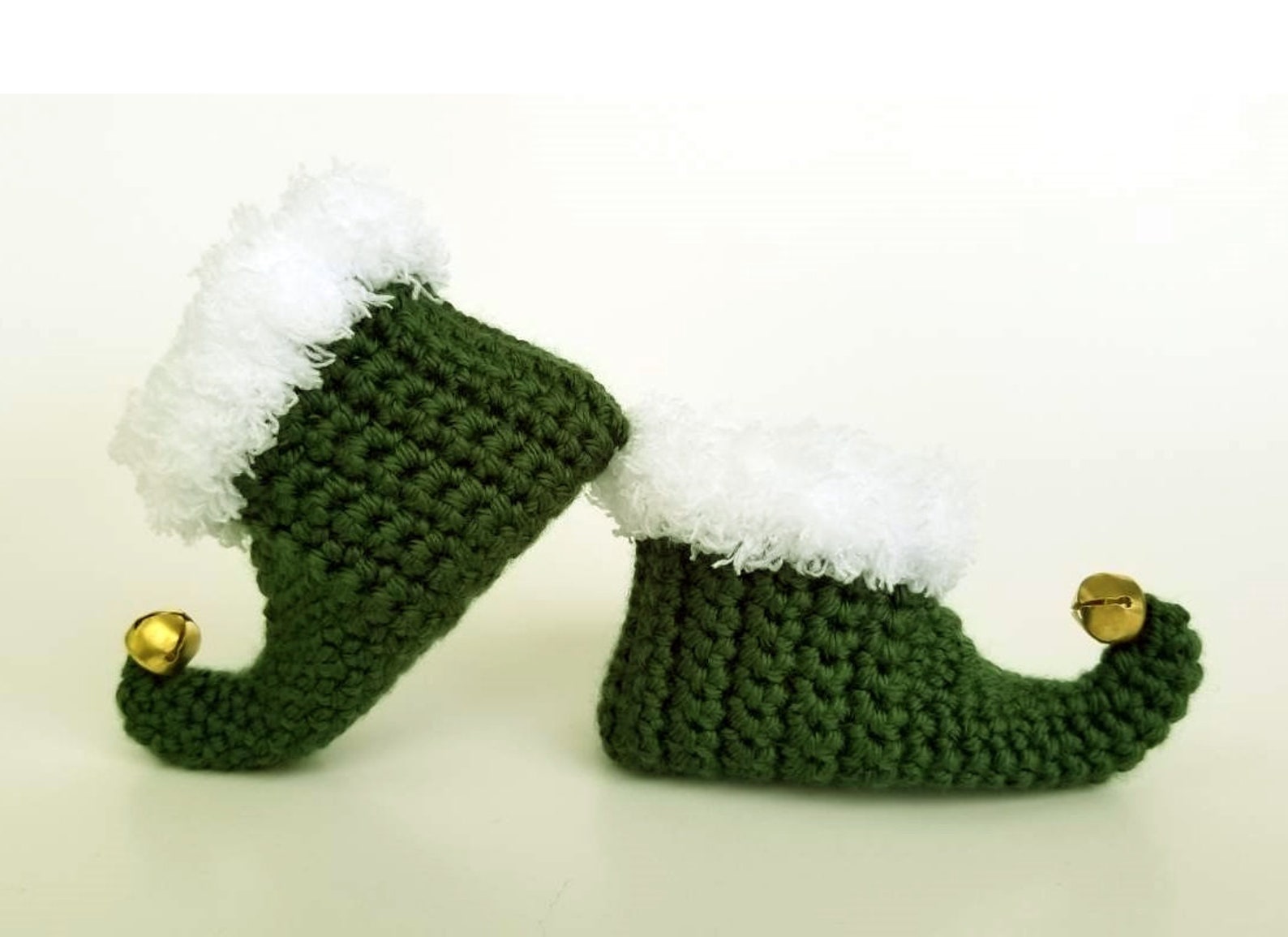 Elf Slippers, Elf Baby Booties, Crochet Baby Shoes Newborn - 24 Months ...