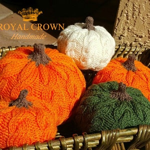 Knit Pumpkin Fall Decor Autumn Decor Halloween Decorations - Etsy
