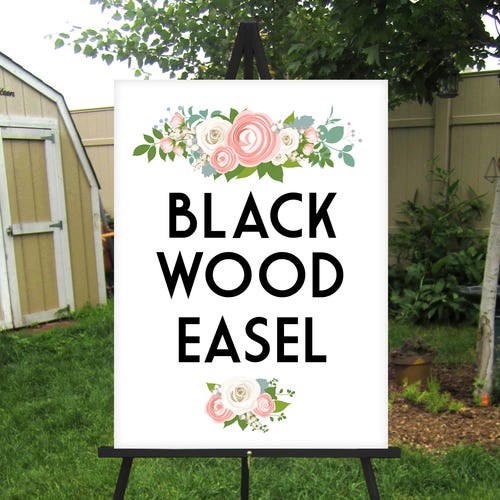 Wood Floor Easel Wedding Sign Stand Art Easel - Etsy