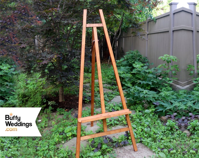 Heavyweight Easel Holds 30lbs . Solid Natural Wood 5ft Wedding Easel ...