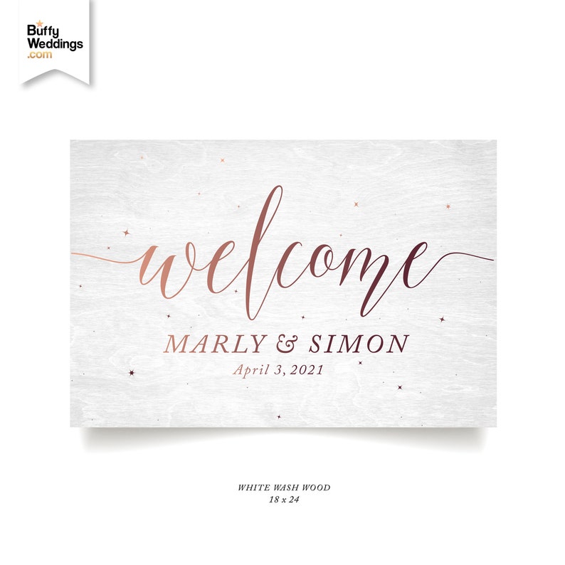 Starry Night Sky White Wash Wood Welcome Sign and Easel . - Etsy
