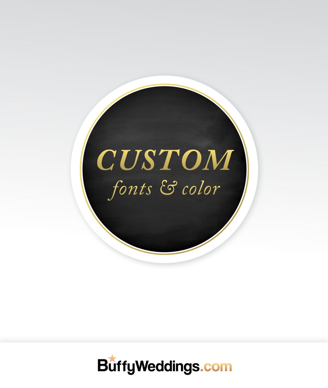 CUSTOM Fonts & Color - We Can Match Your Fonts and Color or Choose From ...