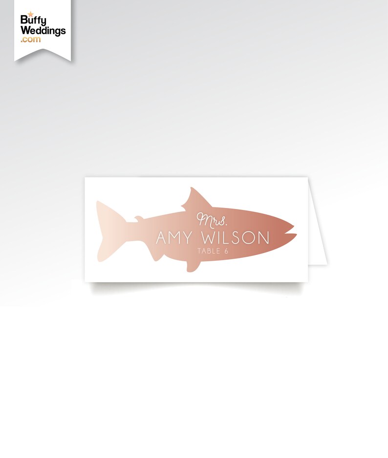 Menu Icon Escort Cards Gold & White Beef Cow Calligraphy | Etsy