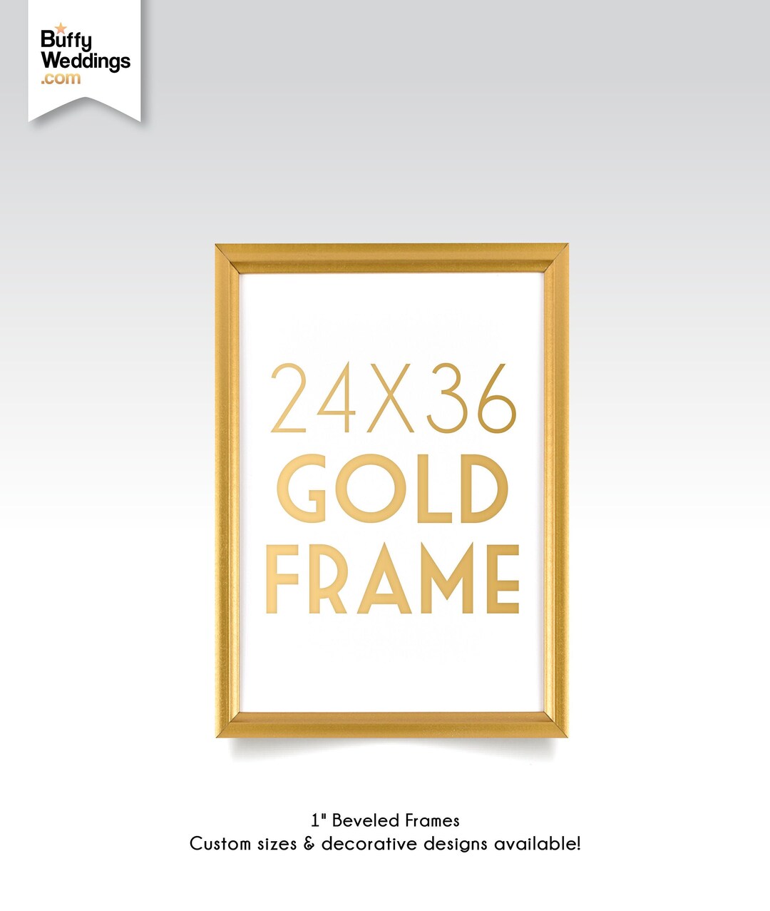24 X 36 Large Gold Art Frame . Solid Wood Maple Frame Includes - Etsy
