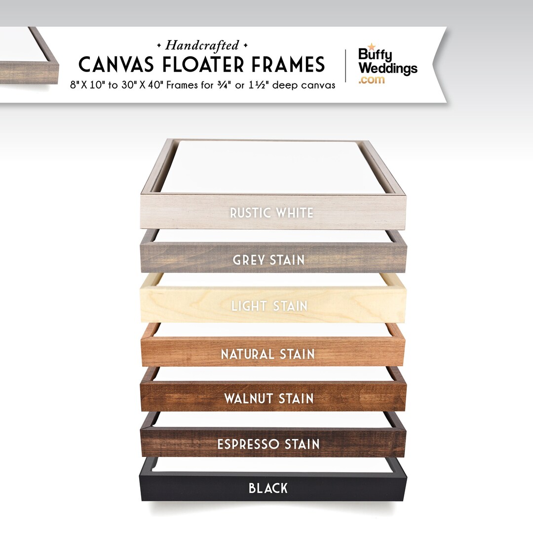 Canvas Floater Frames 3/4 or 1 1/2 Deep . Custom - Etsy