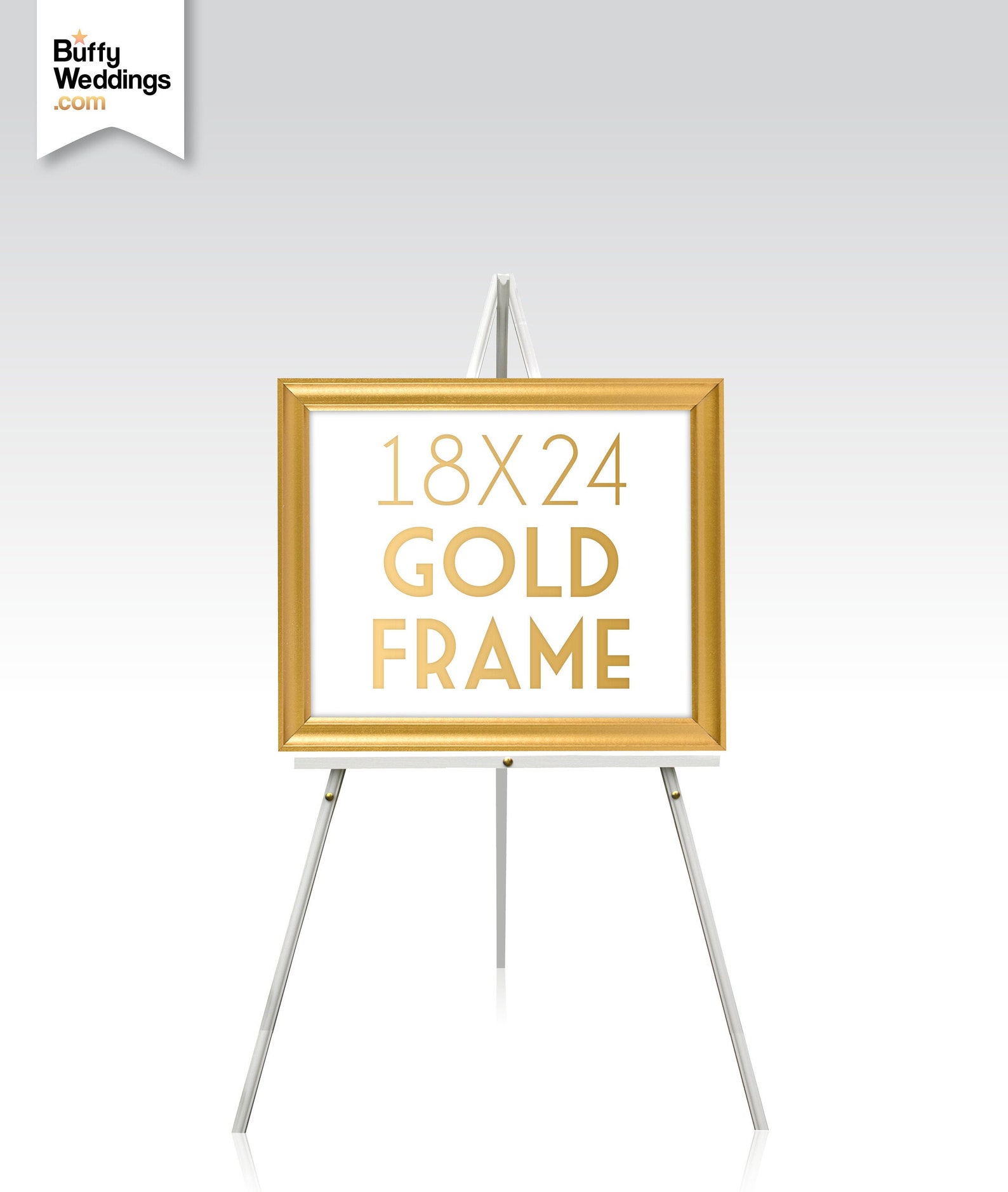 18 X 24 Gold Frame . Solid Maple Wood Wedding Sign Frame Rose | Etsy