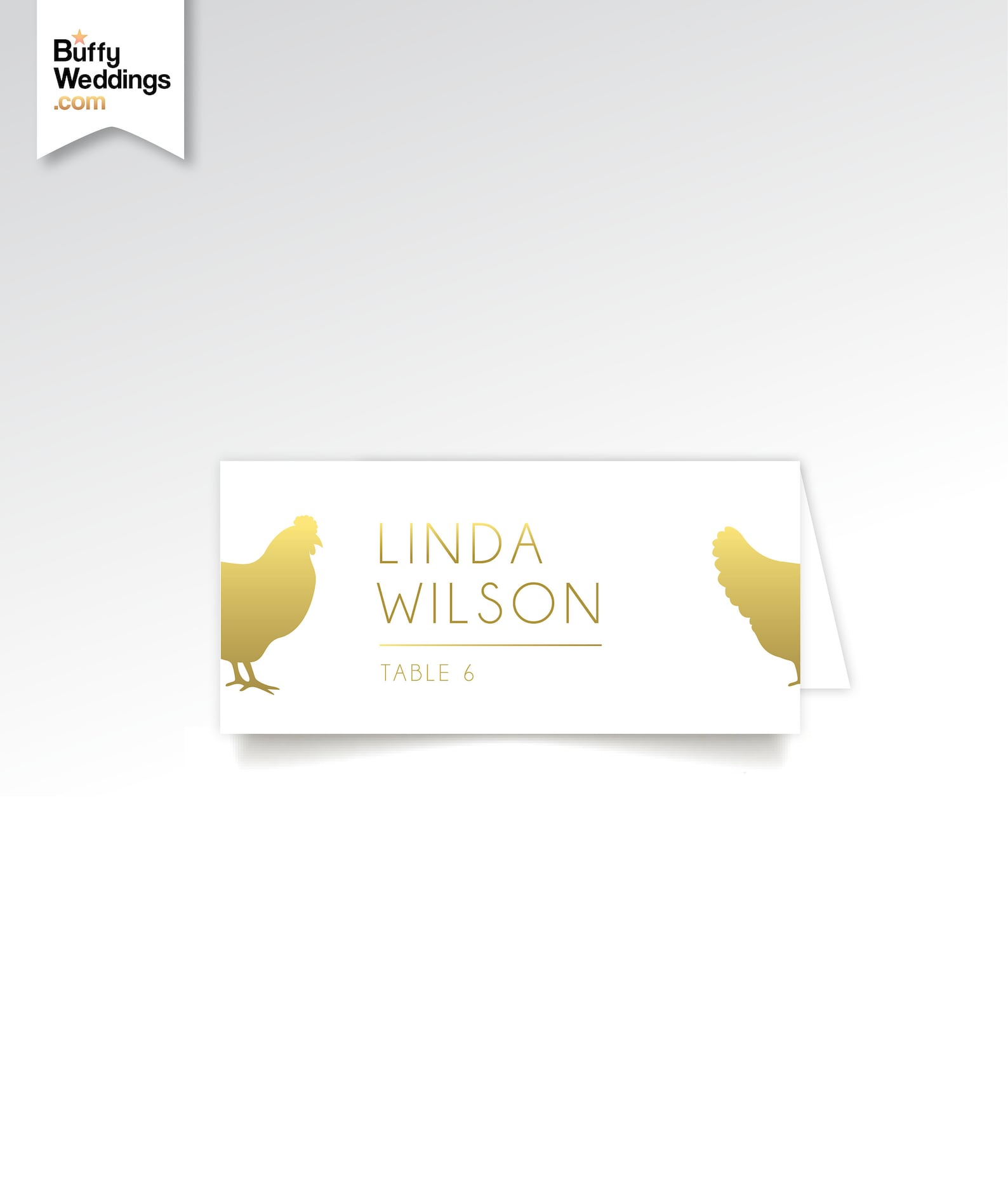 Food Icon Escort Card Fish Cow Chicken Vegetable Pork Faux - Etsy