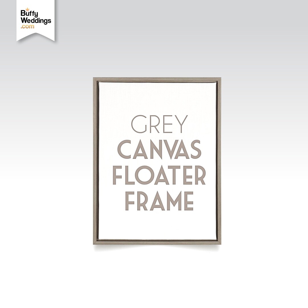 Gray Canvas Floater Frames . Painted Stained or Rustic Wood Canvas ...