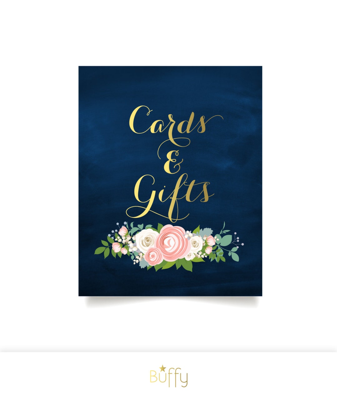 The JENNY . Cards & Gifts Sign Gift Table . Heavy Paper Print or PDF ...