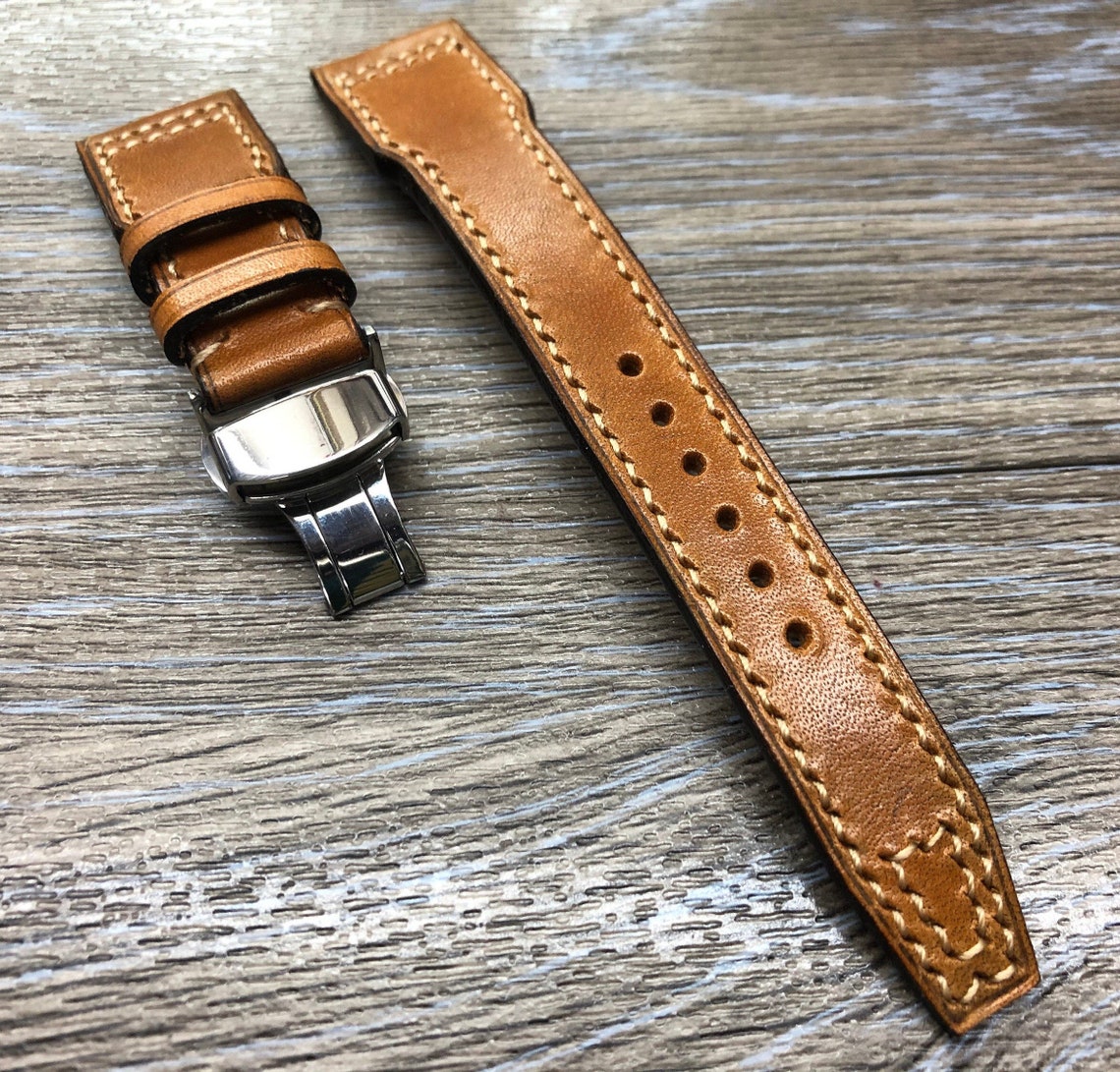 Pilot Watch Strap 22mm Pilot Band Leather Watch Strap 20mm | Etsy