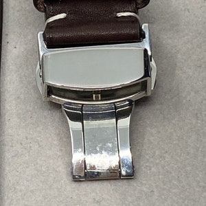 Brown Pilot Leather Watch Strap, Big Pilot Brushed Rivet Strap 22mm ...