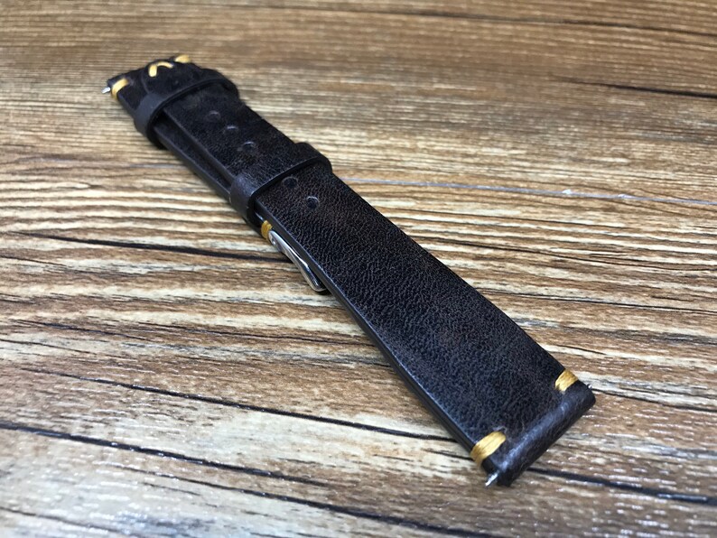 Distress Brown Watch Strap Leather Watch Strap 18mm Leather | Etsy