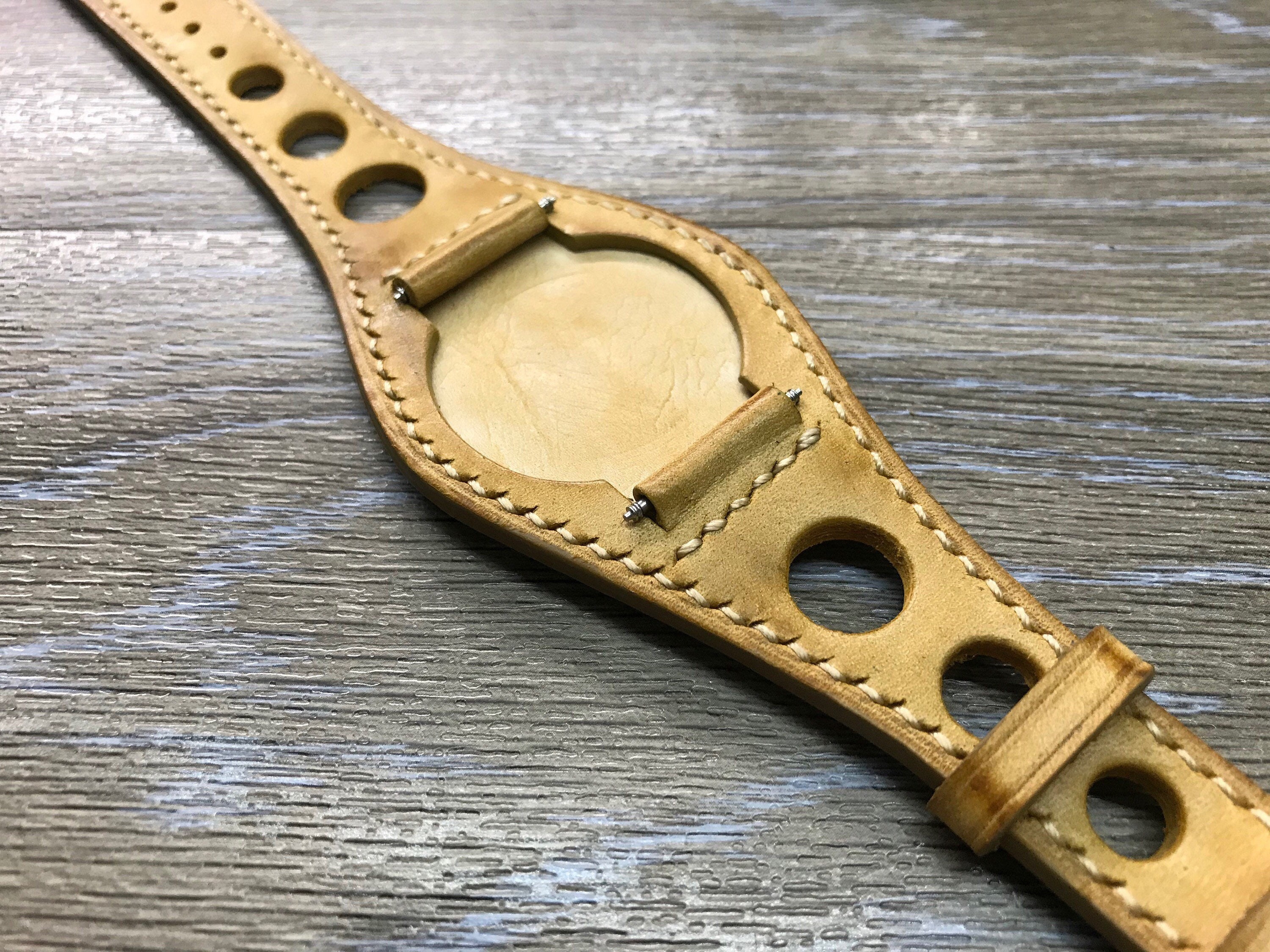 Leather Watch Band Full bund strap Rally watch band Racing | Etsy