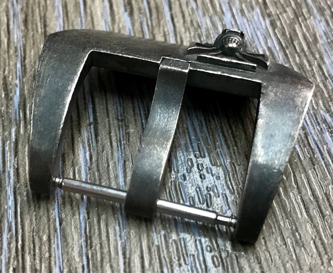 925 Sterling Silver Watch Buckle Skull Leather Watch Band | Etsy