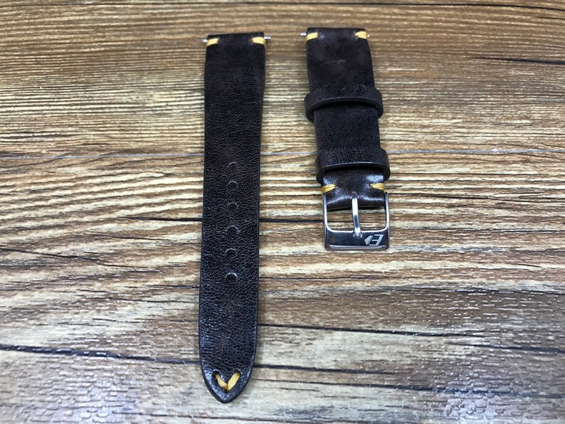 Distress Brown Watch Strap Leather Watch Strap 18mm Leather | Etsy