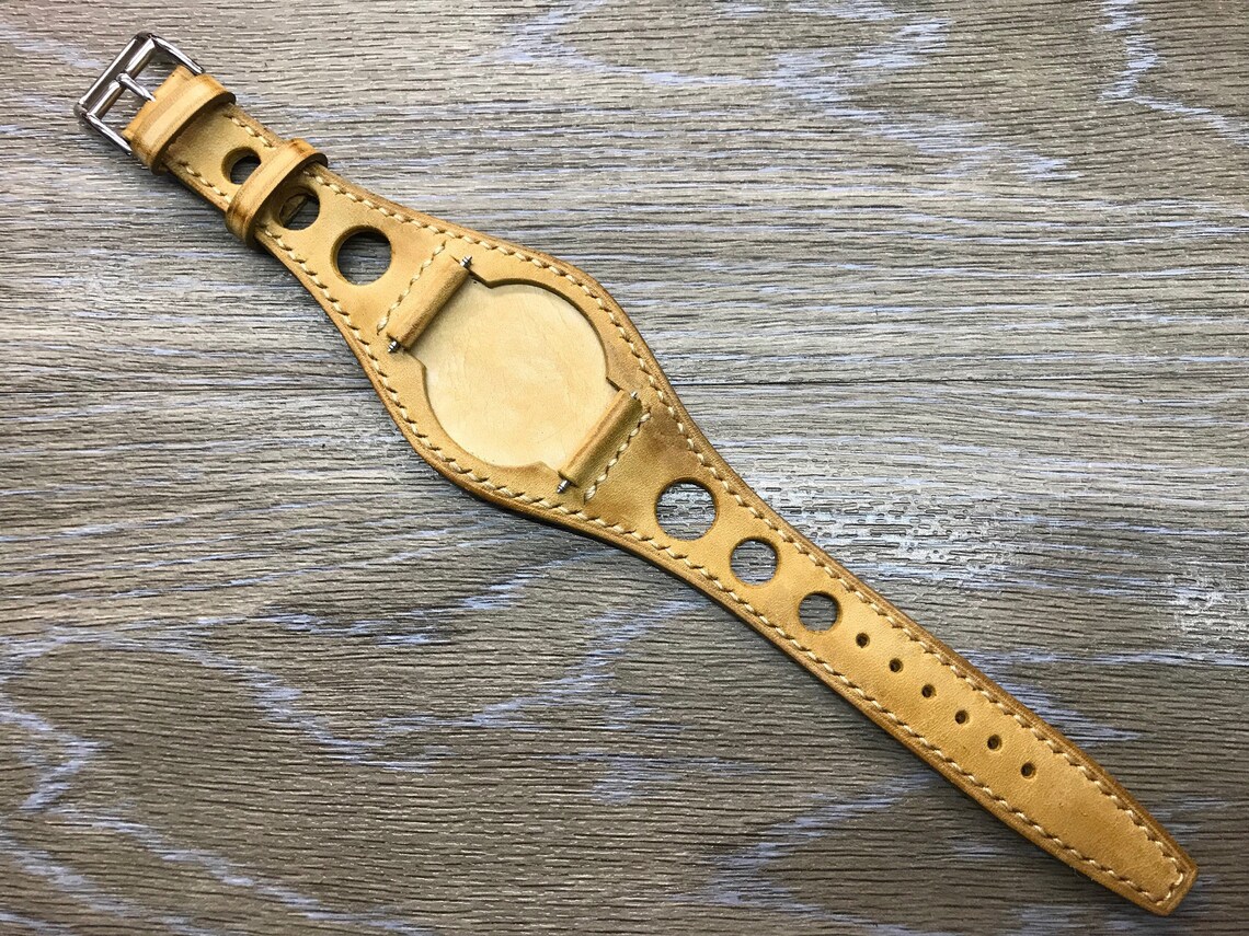 Leather Watch Band Full bund strap Rally watch band Racing | Etsy