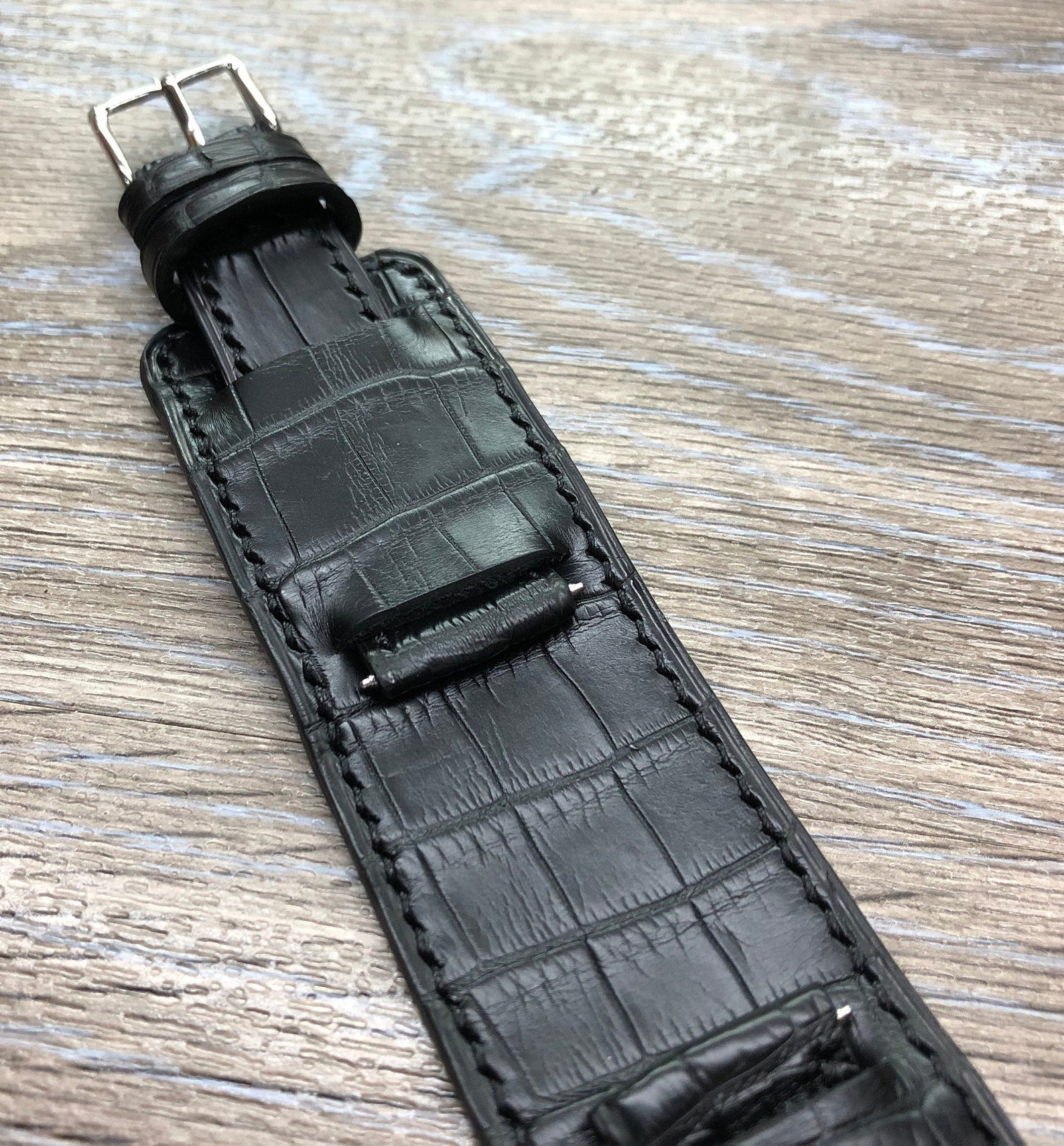 Leather Watch Straps in Alligator Skin Leather Watch Strap - Etsy