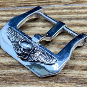 Sterling Silver Watch Buckle 22mm, 24mm, 20mm 925 Watch Buckle With ...