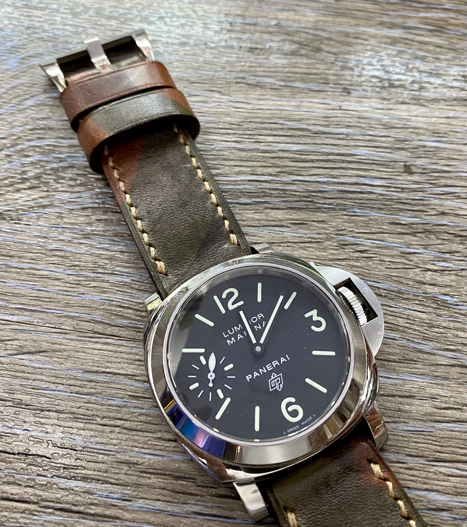 Genuine Leather Watch Strap, Brown Leather Watch Strap, 24mm Watch Band ...