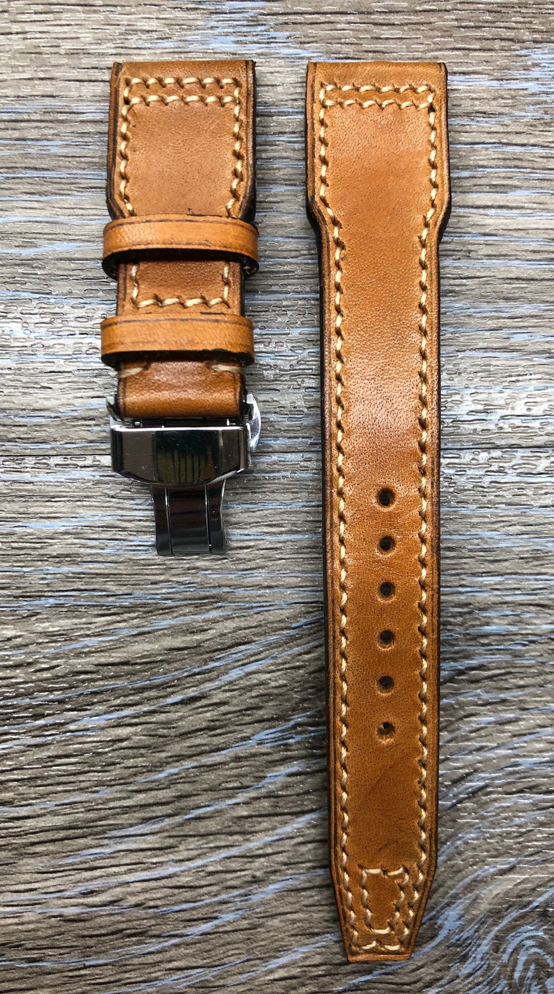 Pilot Watch Strap 22mm Pilot Band Leather Watch Strap 20mm | Etsy