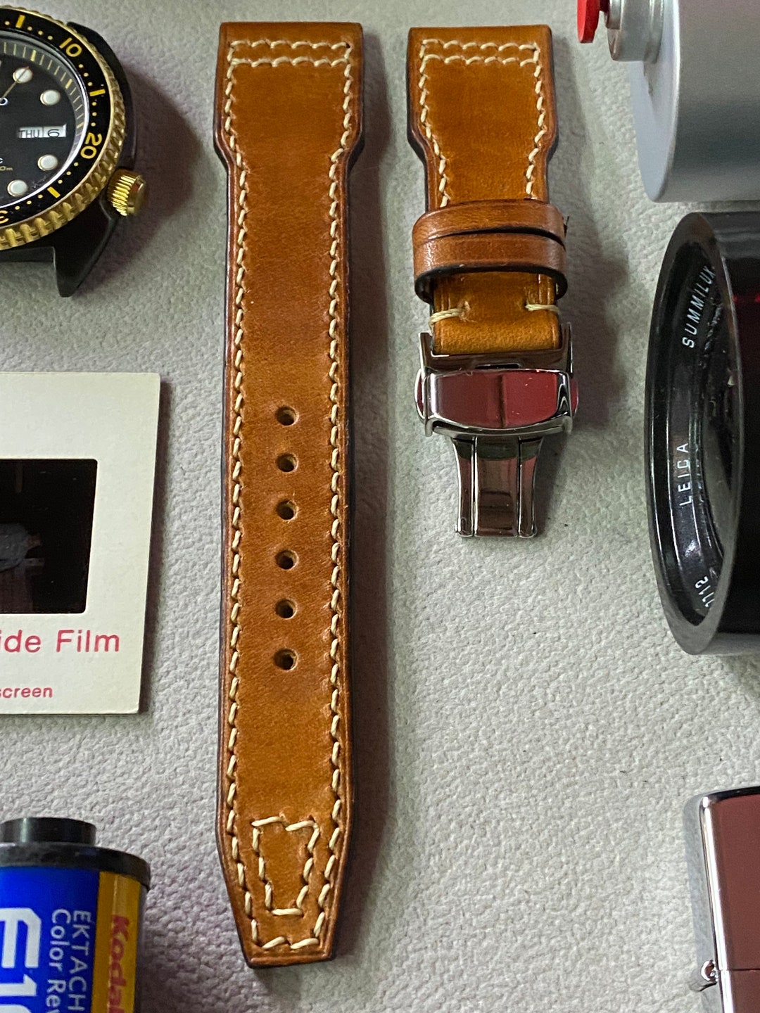 Pilot Watch Strap 22mm, Pilot Band, Leather Watch Strap 20mm ...