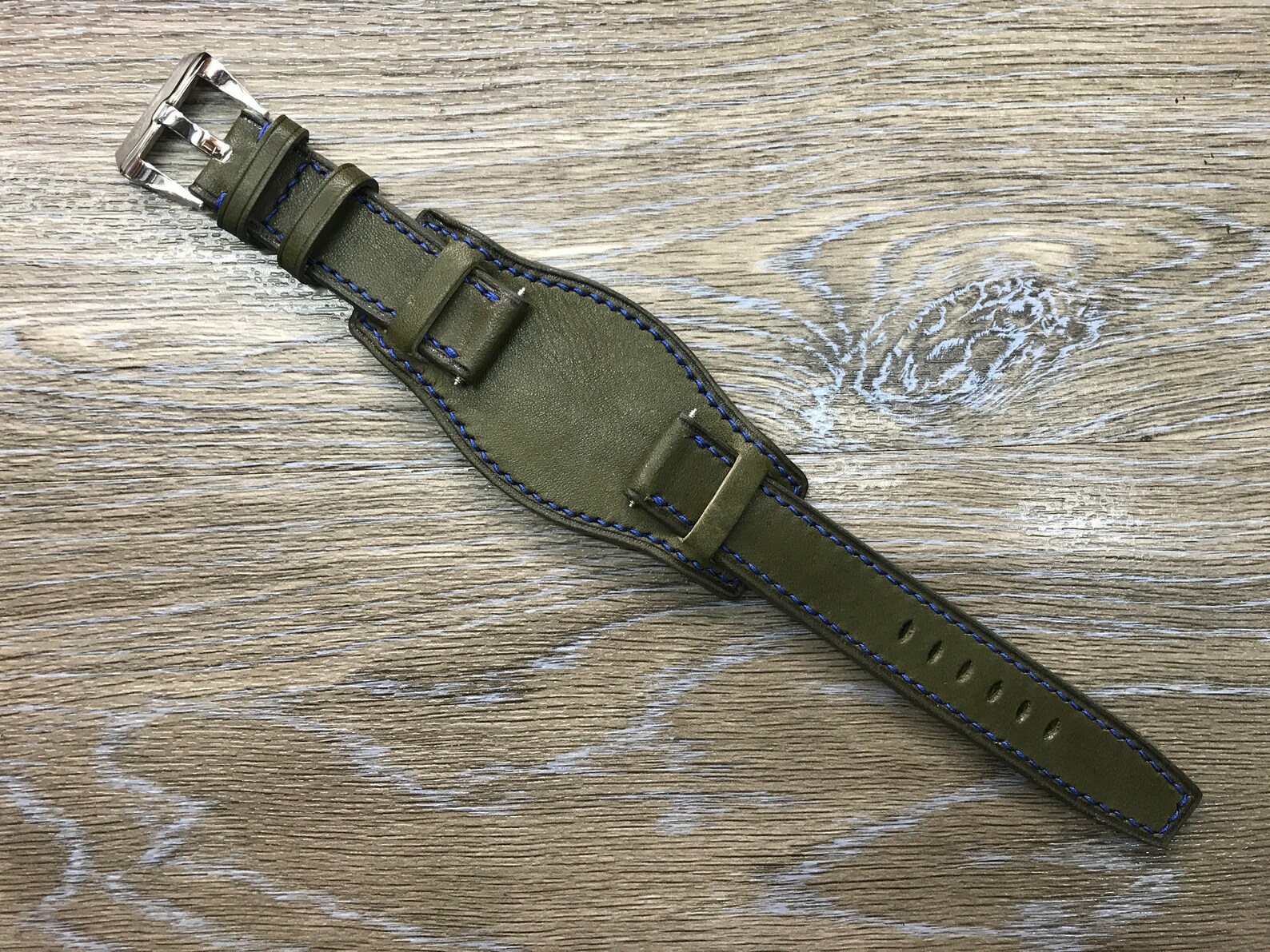 Leather Watch Band Leather Watch Strap Cuff Band Full Bund | Etsy