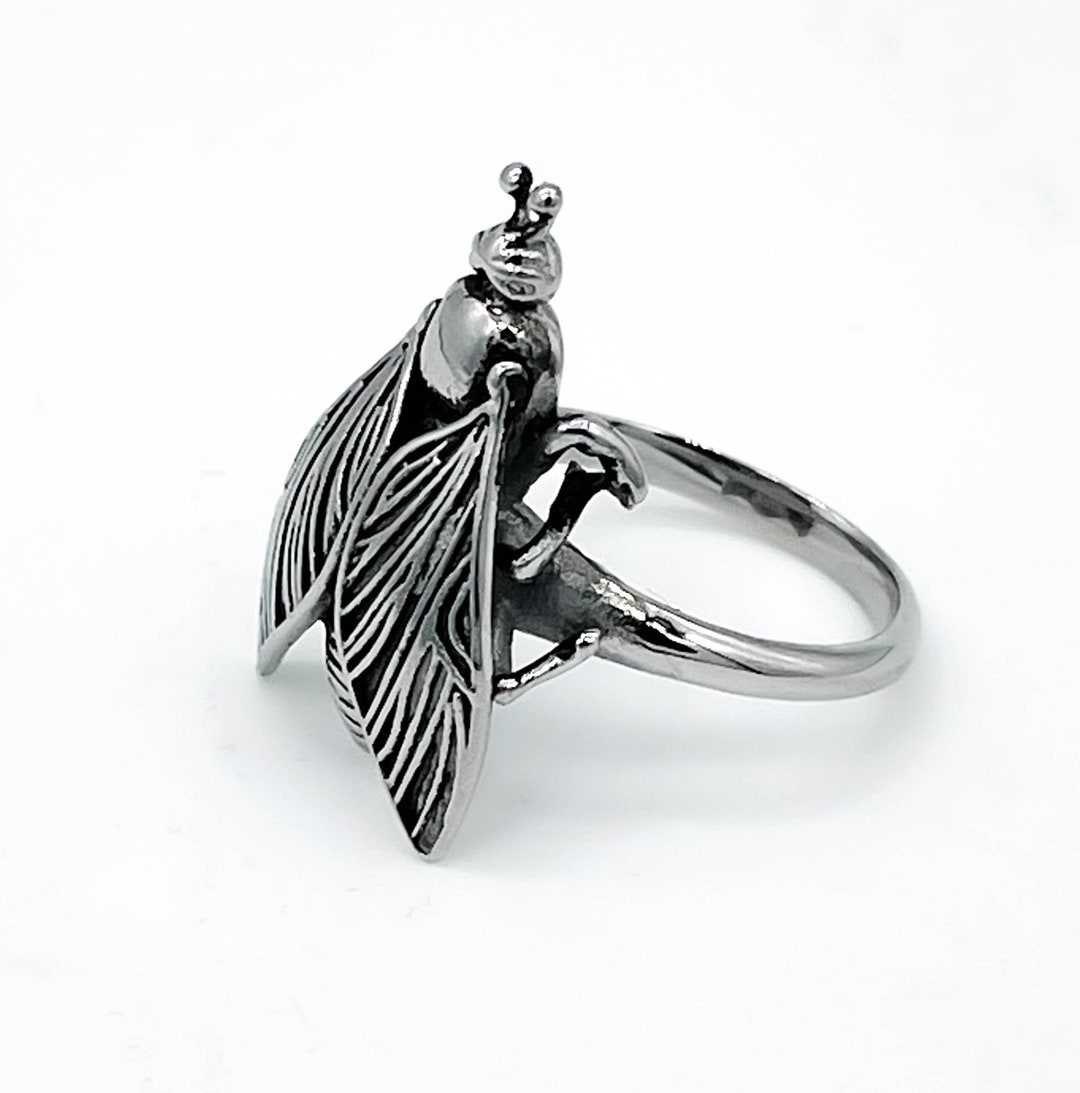Fly Ring Insect Rings Stainless Steel Statement Ring Stainless Steel ...