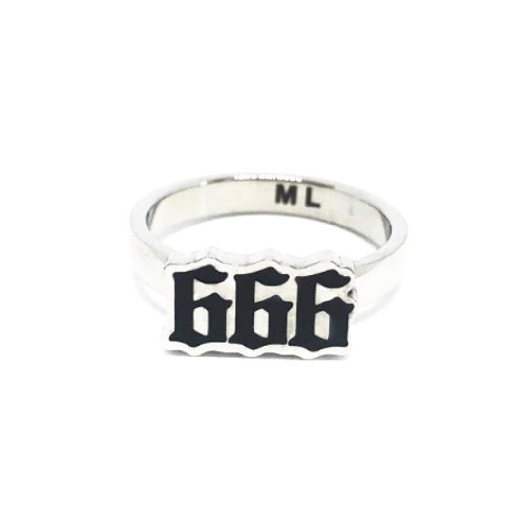 666 Ring Gothic Jewellery Witchcraft Alternative - Etsy