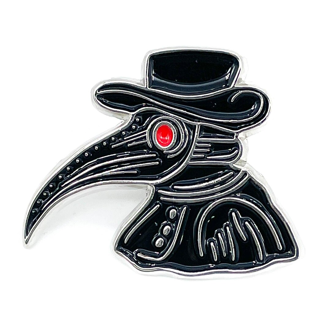 Plague Doctor Pin Gothic Goth Alt Punk Pin Badges - Etsy