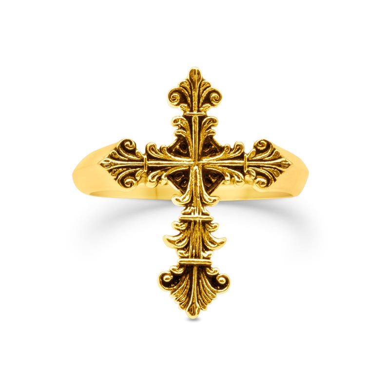 Cross Ring - Etsy