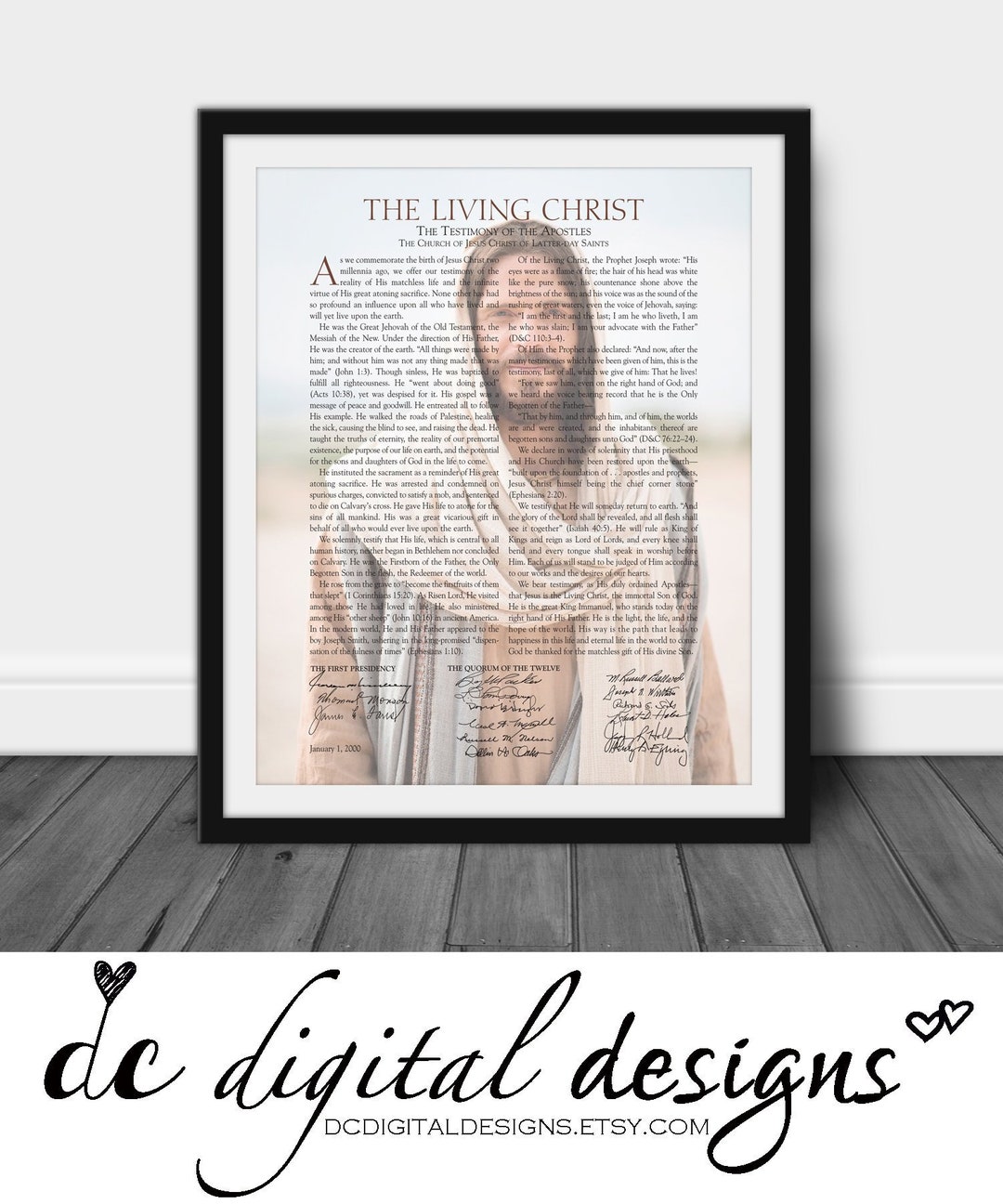 THE LIVING CHRIST Printable Jesus Christ Picture Wall Art - Etsy Australia