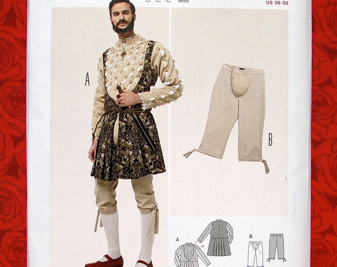 English Renaissance Royal King Costume, Burda Sewing Pattern 6888 ...