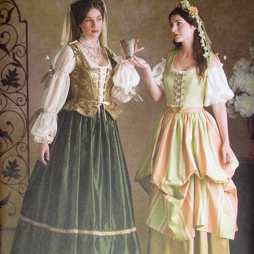 Simplicity Costume Sewing Pattern 3809 Renaissance Skirt | Etsy