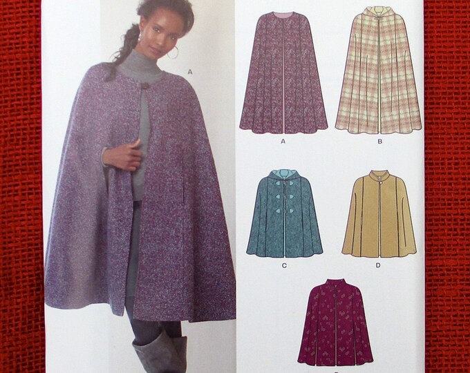 New Look Sewing Pattern 6073, Capes, Hip or Knee Length, Sizes Xs S M L ...