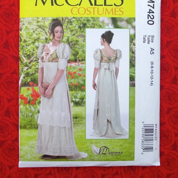 Regency Gown Pattern - Etsy