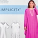 Simplicity Sewing Pattern S8911 Knit Caftan, Loose Fit Loungewear ...