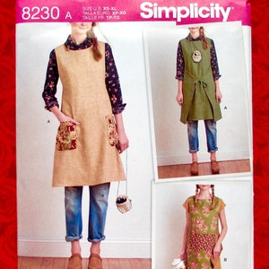 Simplicity Sewing Pattern 8230 Apron Dress Boho Granny Chic | Etsy
